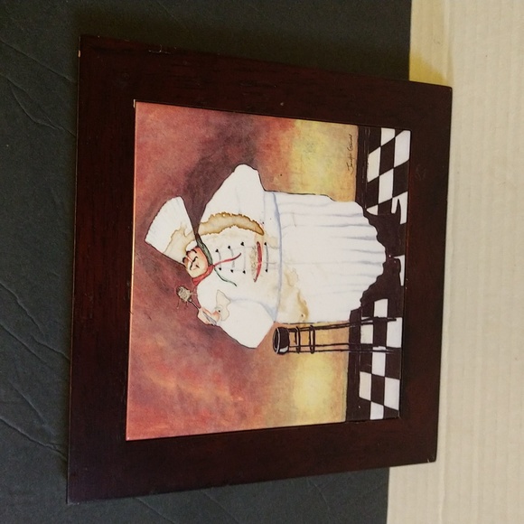 Jennifer Garant | Art | Vguc Collectible Chef Tile Plaque | Poshmark